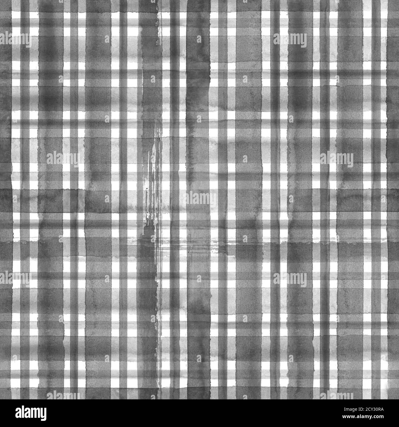 Black and white grunge gingham tartan plaid abstract geometric seamless ...