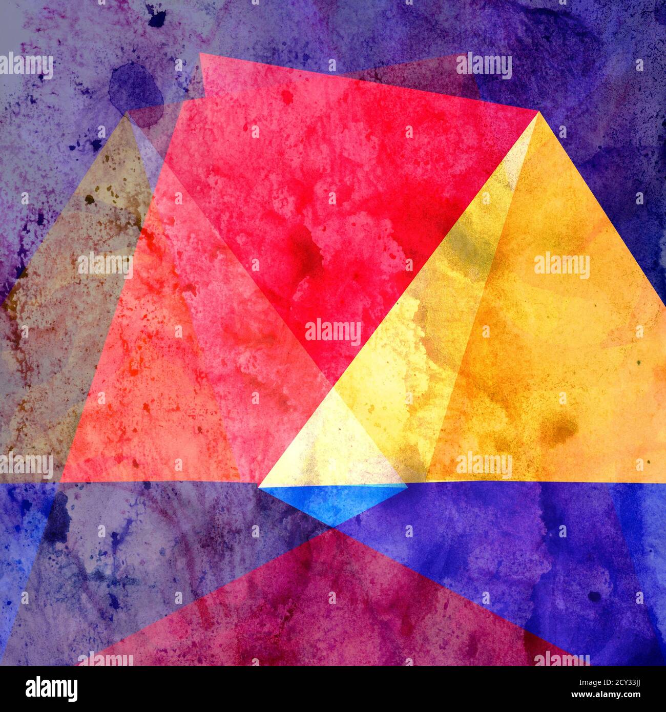 Abstract retro raster color background with geometric objects Stock ...