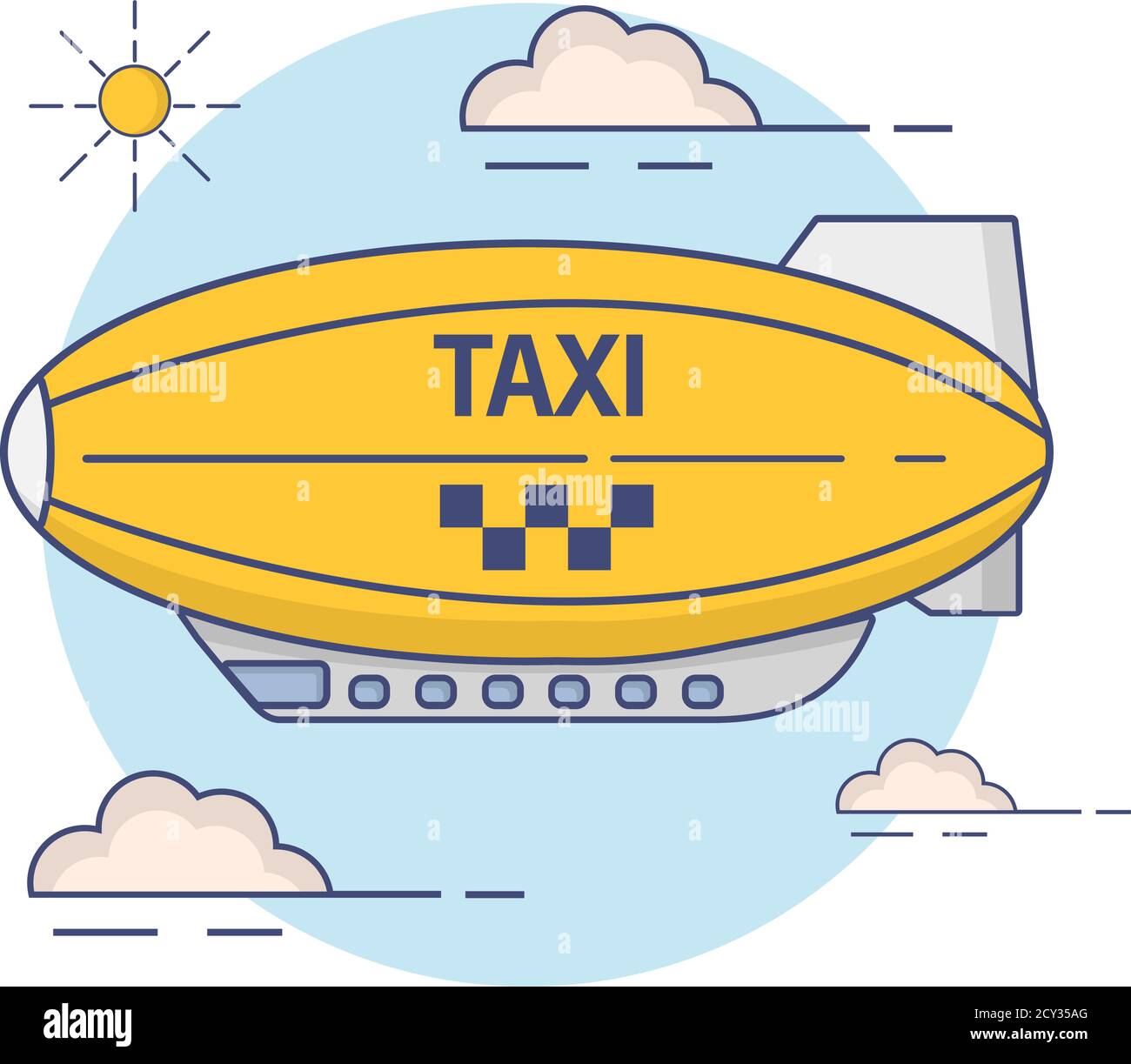 The air taxi on delivery and transportation of goods and passengers ...