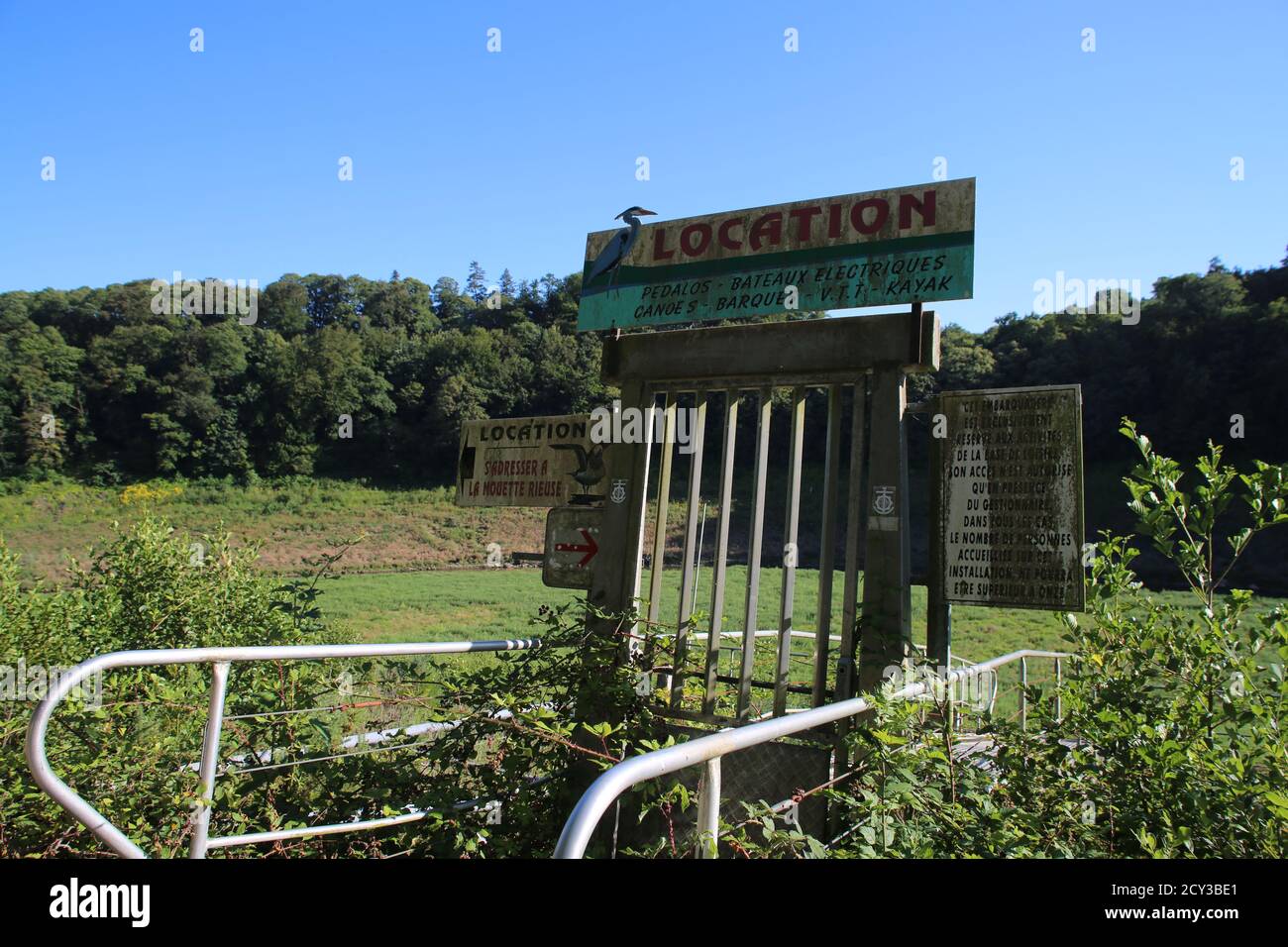 Barrage de Vezin, Manche, Normandie / Vezin dam, Manche, Normandy Stock ...
