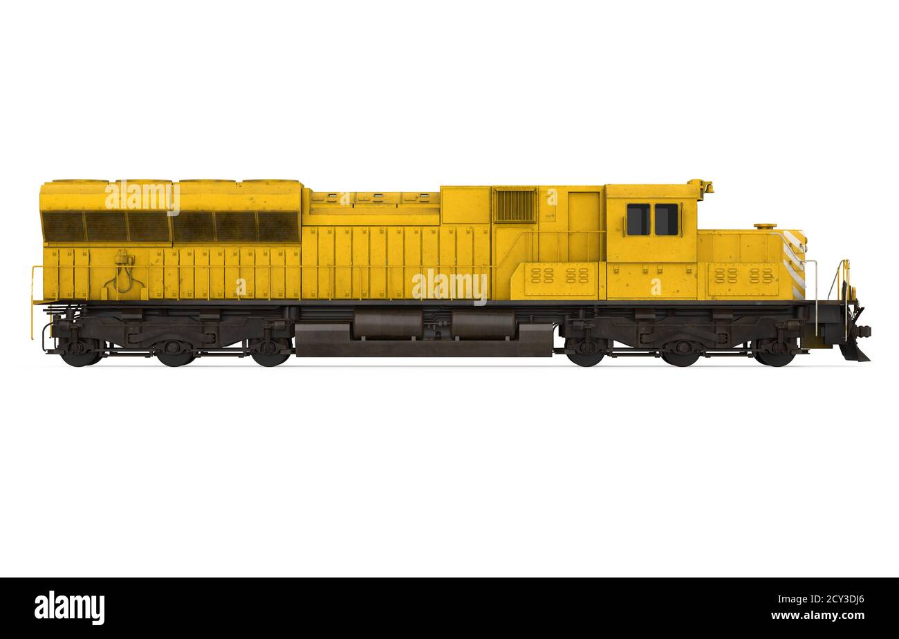 Diesel Locomotive Train Isolated Stock Photo - Alamy