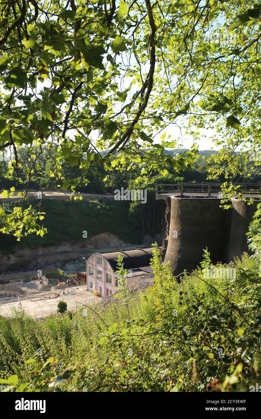 Barrage de Vezin, Manche, Normandie / Vezin dam, Manche, Normandy Stock ...