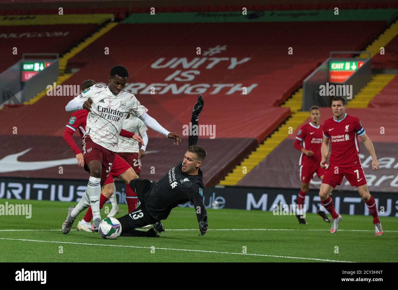 Liverpool goalkeeper adrian saves hi-res stock photography and images ...