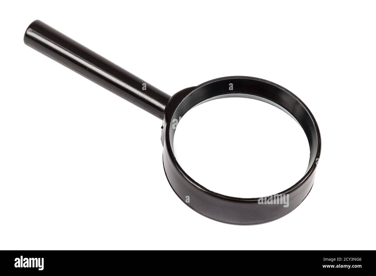 Forensic magnifier isolated on white background Stock Photo - Alamy