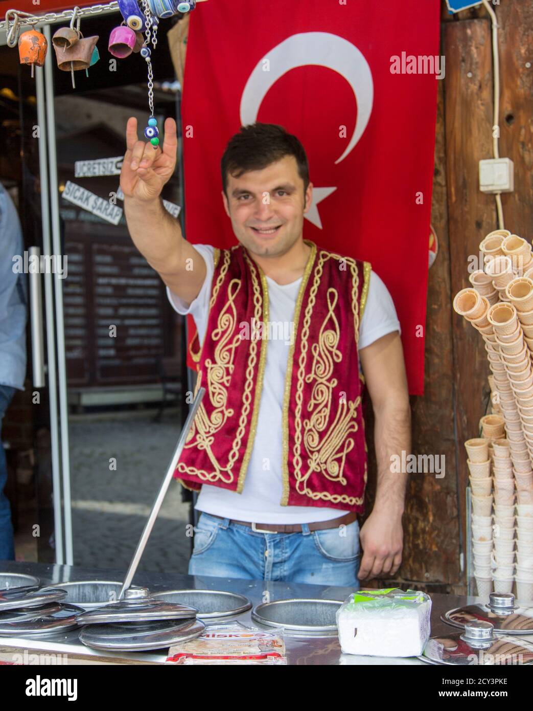 Turkish ice cream hi-res stock photography and images - Alamy
