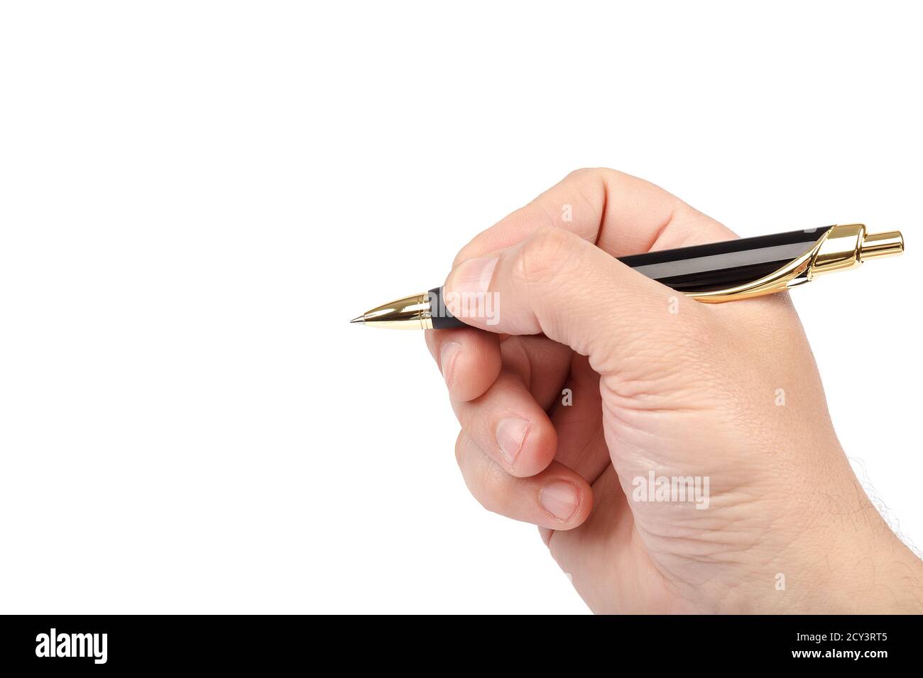 Male hand ballpoint pen hi-res stock photography and images - Alamy