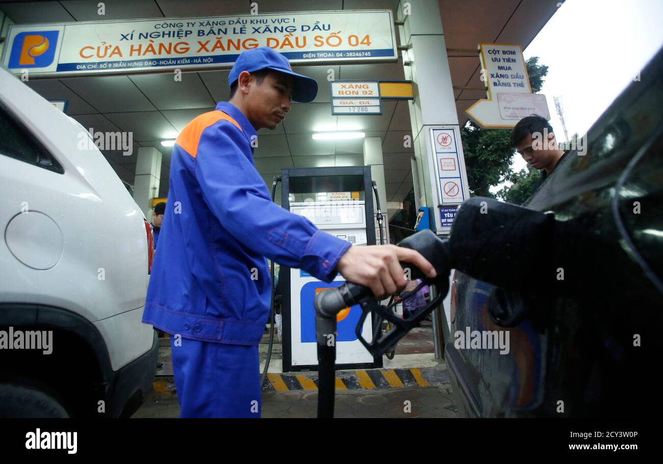 Vietnam petrol fuel station in hi-res stock photography and images - Alamy