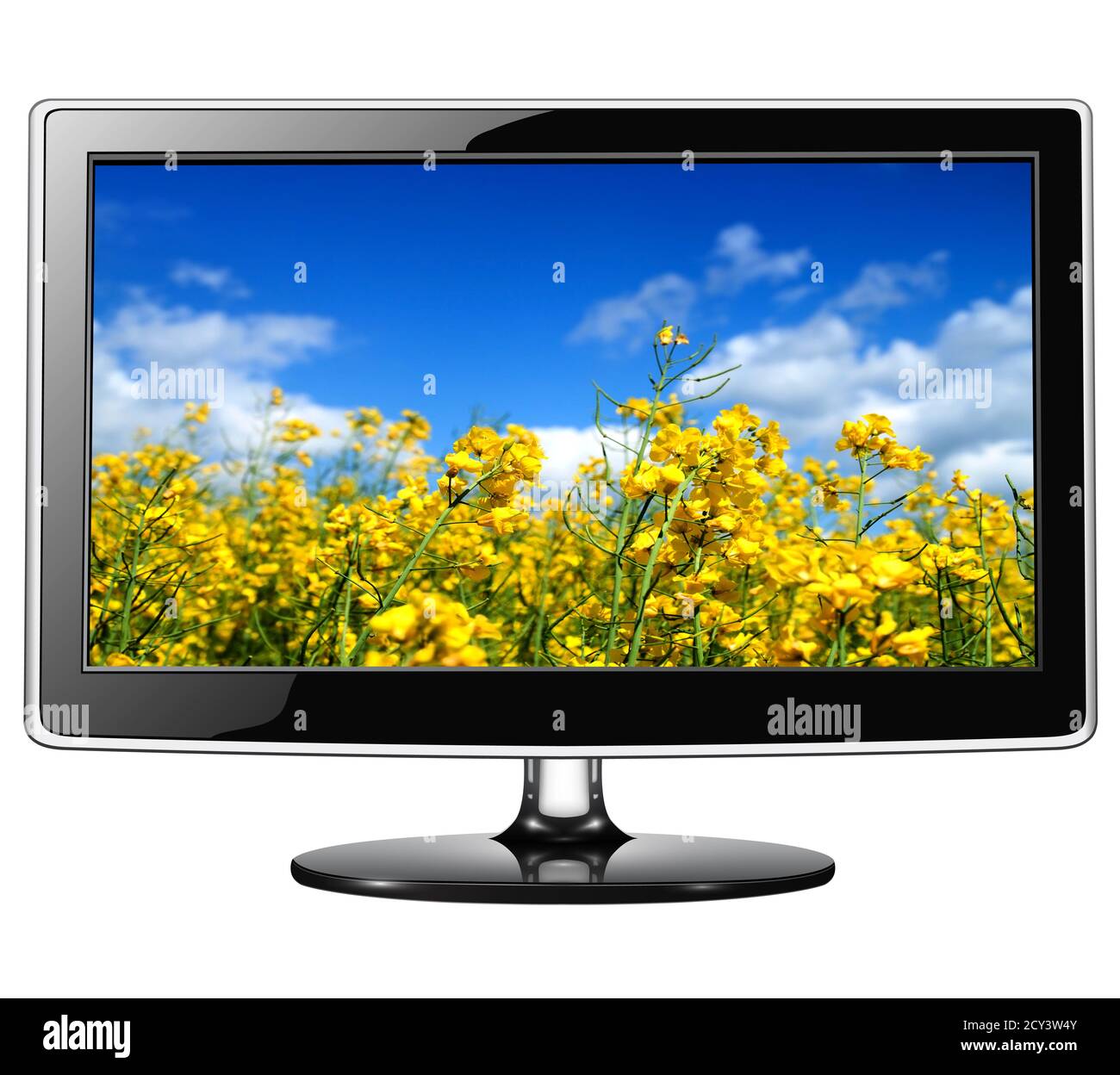 3d icon computer monitor icon Cut Out Stock Images & Pictures - Alamy