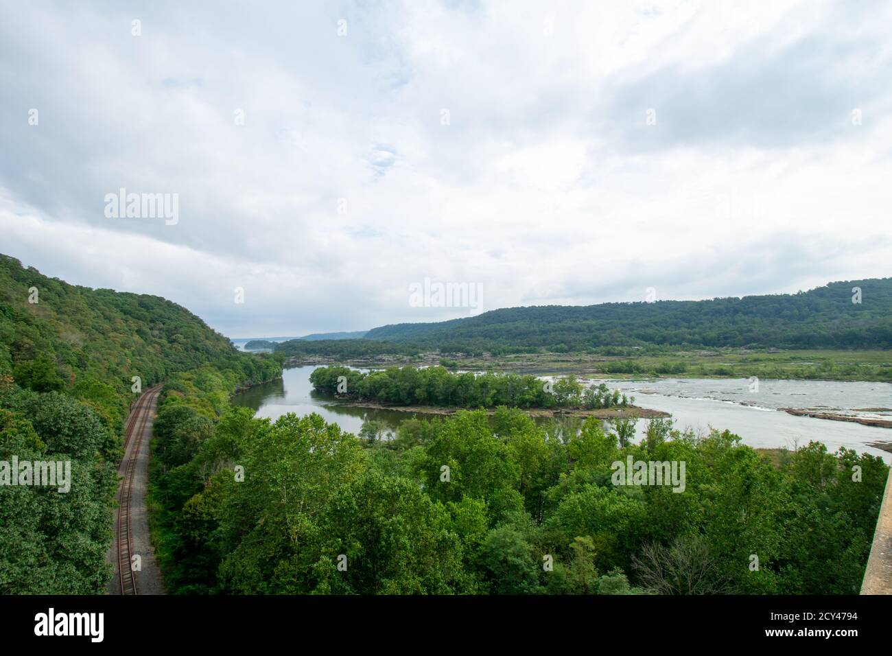 An Old Railroad Next to the Susquehanna River Viewed From the Holtwood ...