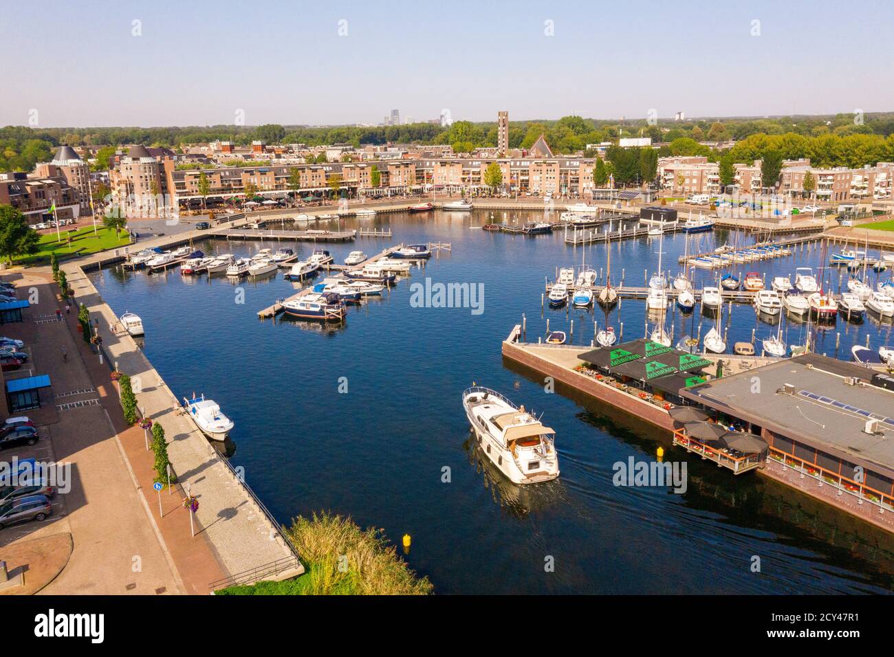 Aerial of Almere Port the Netherlands Stock Photo - Alamy
