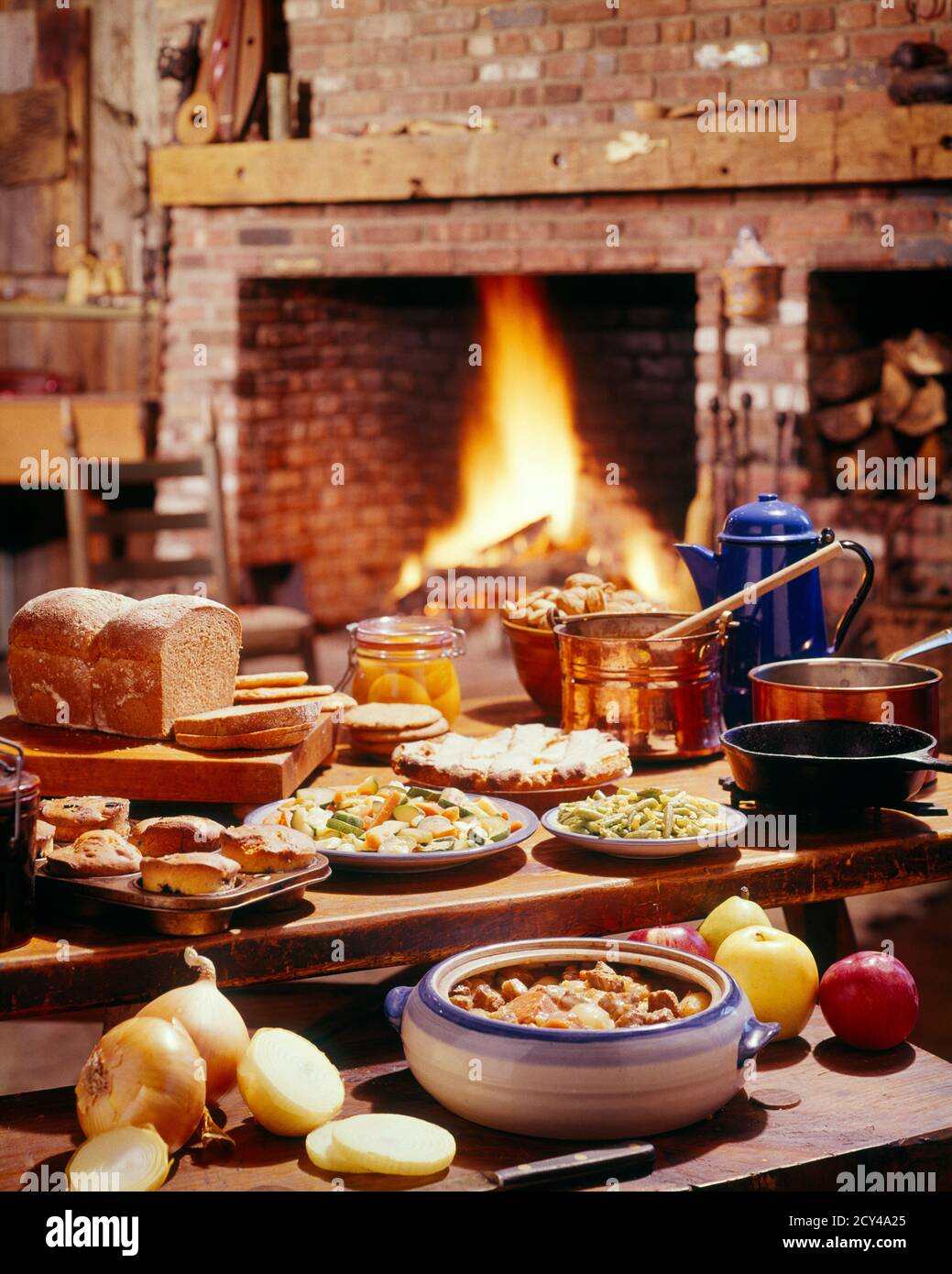 1970s food on table hi-res stock photography and images - Alamy