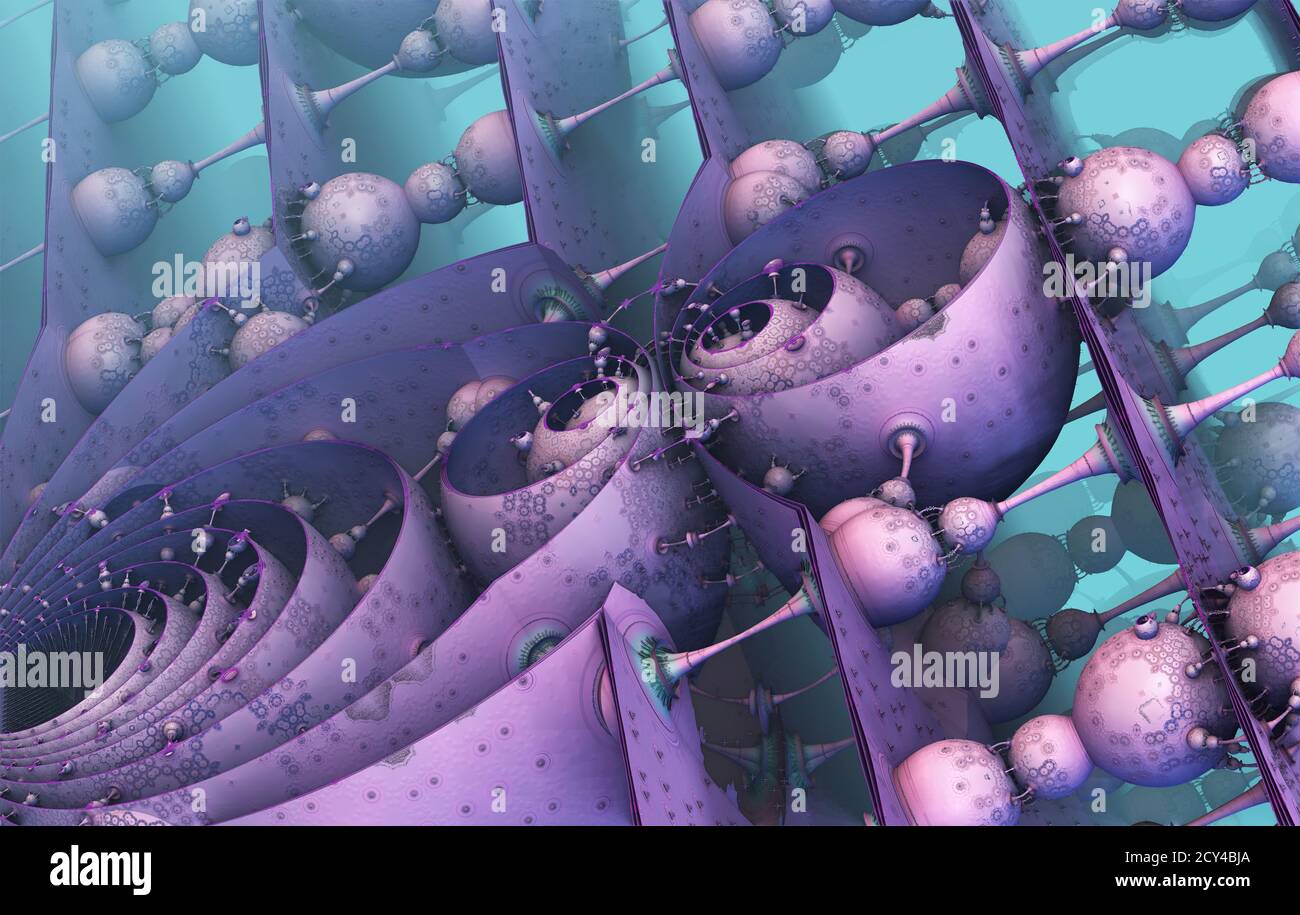 Abstract background 3D, fantastic structures and shapes Stock Photo - Alamy