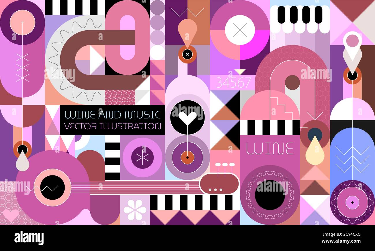 Guitar and bottles Stock Vector Images - Alamy