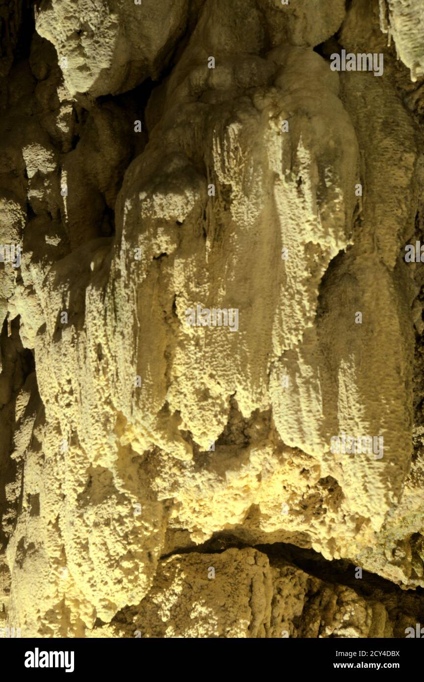 Calcite formations in Höllgrotten Cave, Baar in Switzerland Stock Photo ...