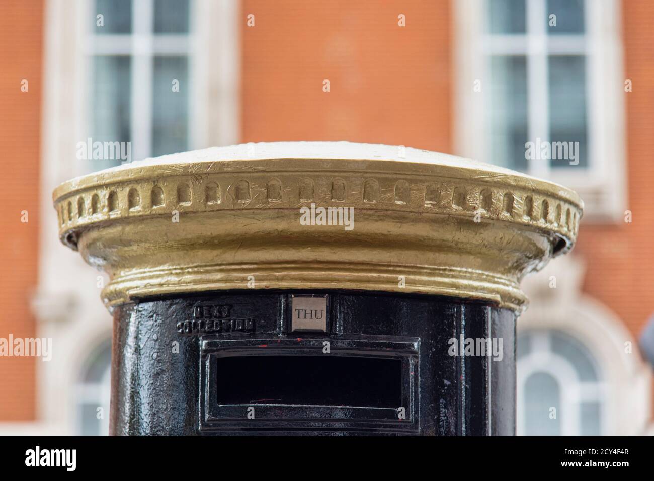 A Royal Mail postbox from the time of King George VI reign in Brixton ...