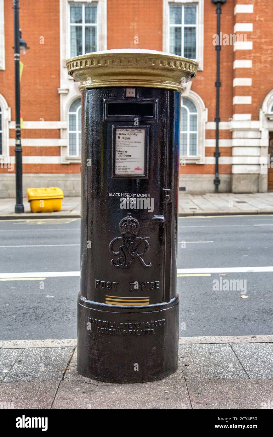 A Royal Mail postbox from the time of King George VI reign in Brixton ...