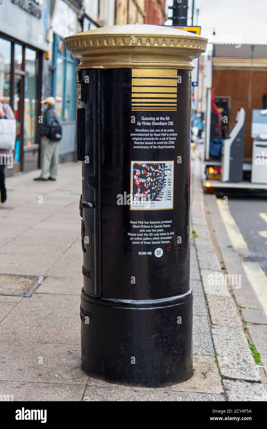 A Royal Mail postbox from the time of King George VI reign in Brixton ...