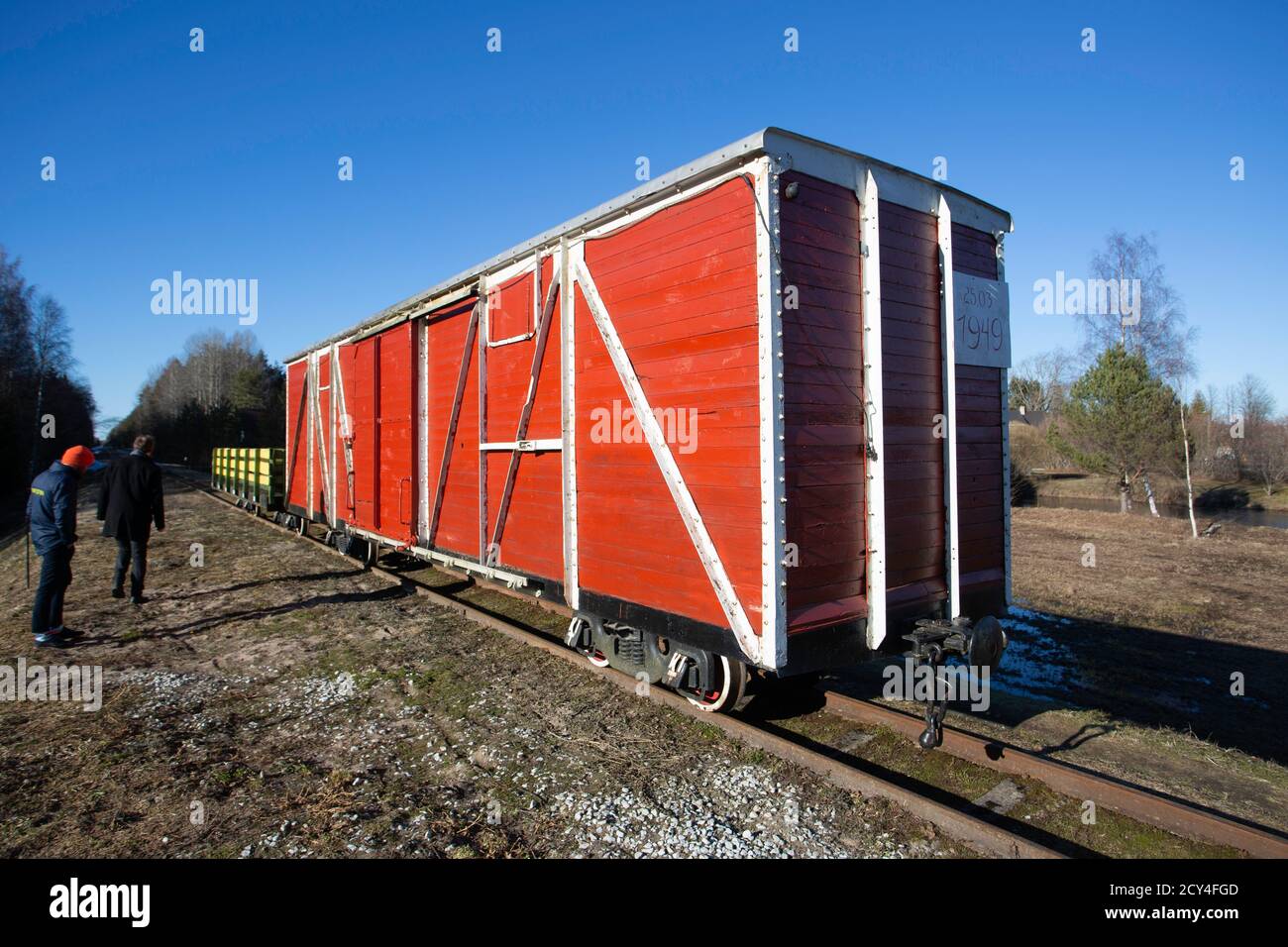 Estland soviet era freight train hi-res stock photography and images ...