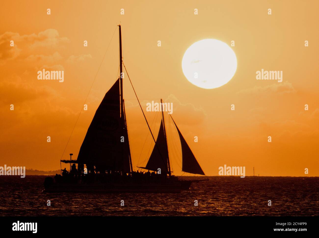 Key West Florida Sunset Stock Photo - Alamy