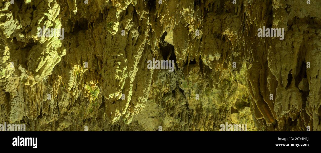 Calcite formations in Höllgrotten Cave, Baar in Switzerland Stock Photo ...
