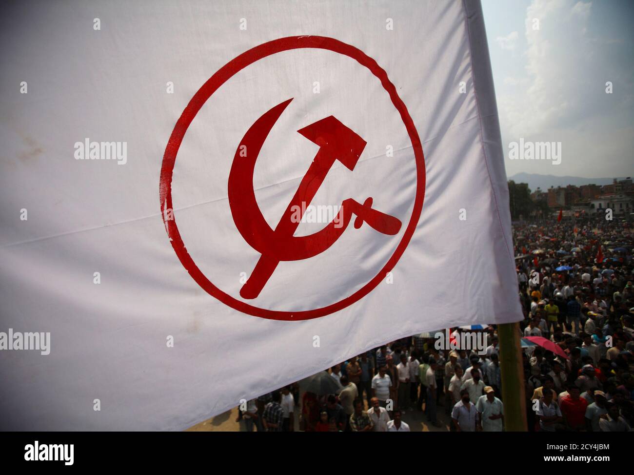 Communist flag maoist hi-res stock photography and images - Alamy