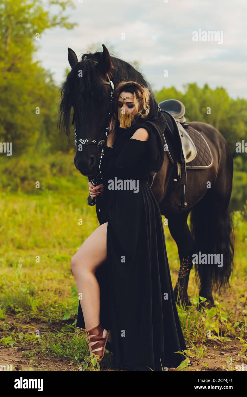 Girls Riding Arabian Horses