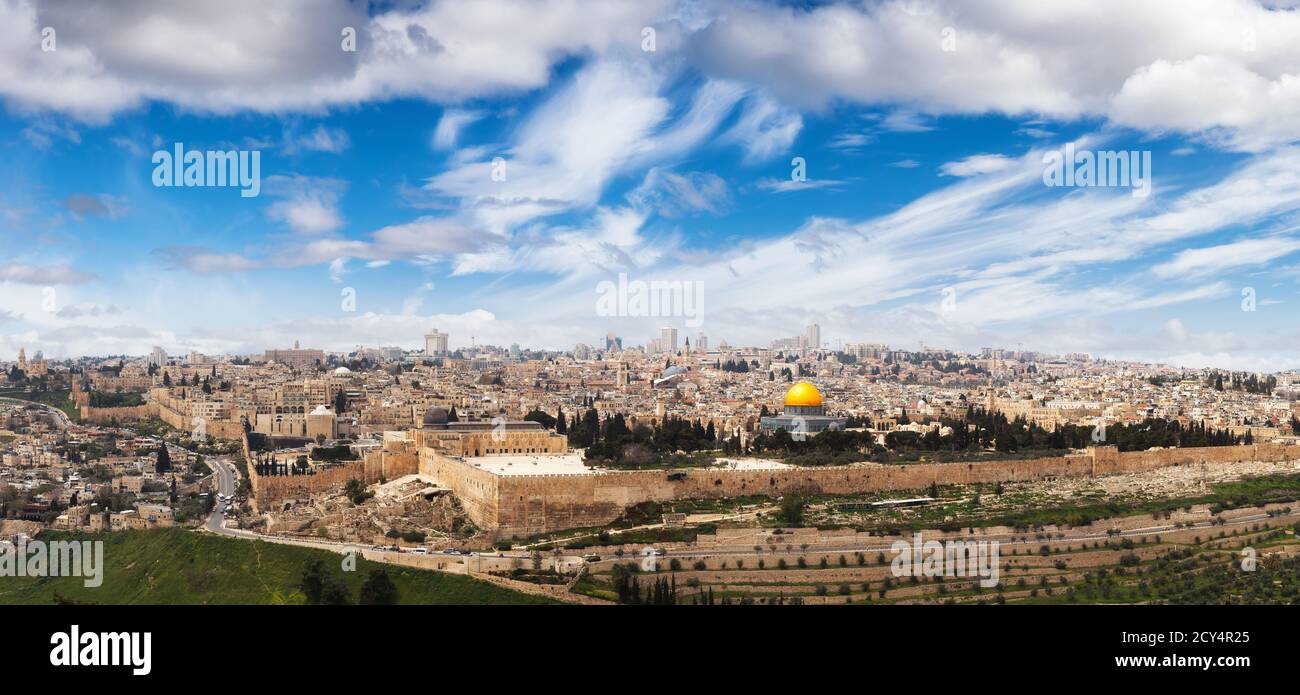 Old City Of Jerusalem Aerial High Resolution Stock Photography and ...