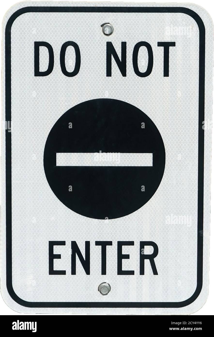 Close Up of a Do Not Enter Sign Stock Photo - Alamy