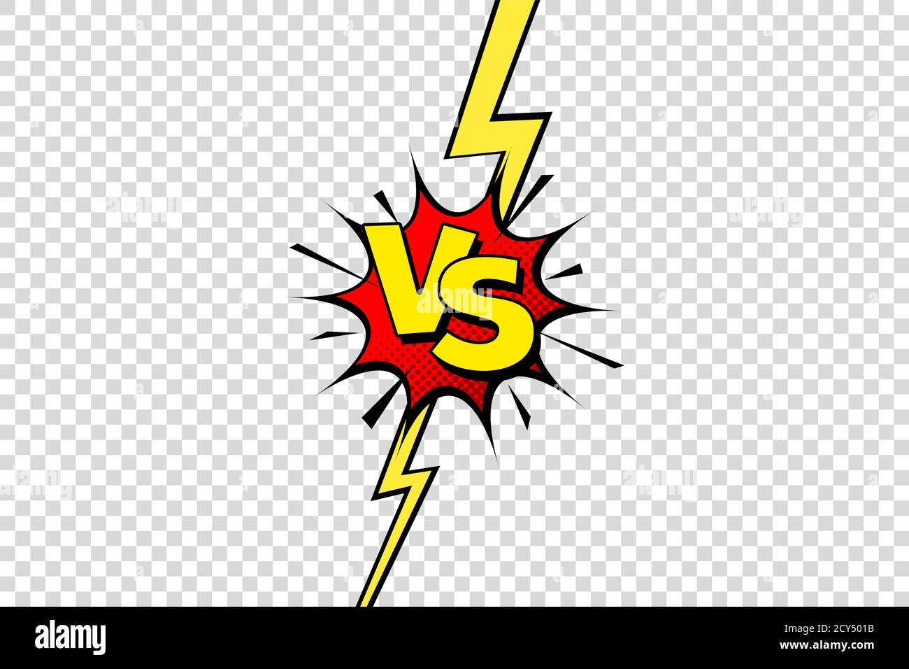 Comic challenge background. Cartoon battle, fight border. Versus or vs ...