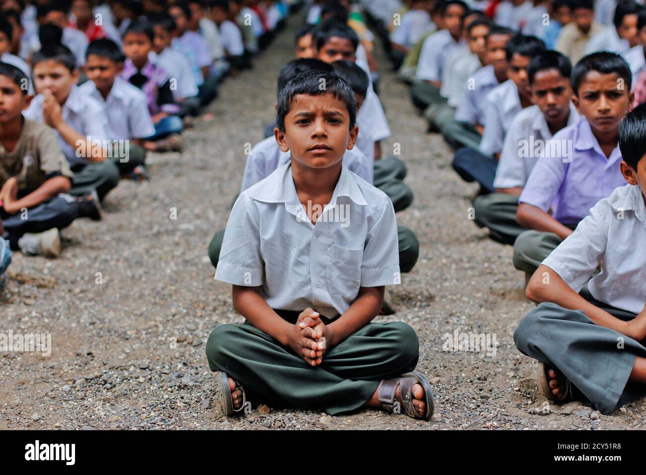 Indian government school assembly hi-res stock photography and images ...