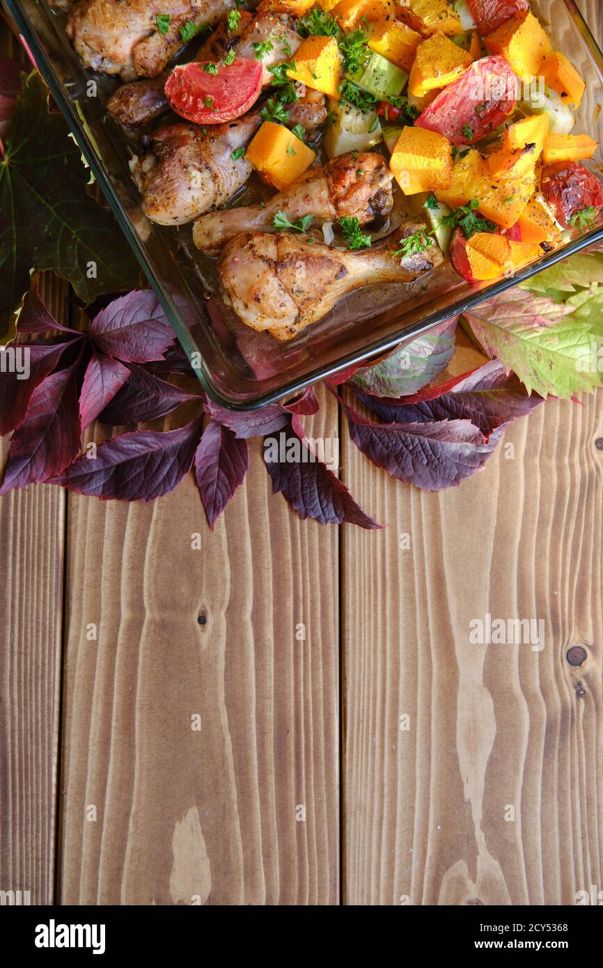 Vertical shot of an ojakhuri dish decorated with basil Stock Photo - Alamy