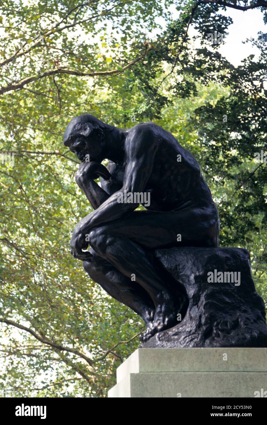 1990s 1926 CAST OF THE THINKER BY AUGUSTE RODIN AT THE RODIN MUSEUM ...