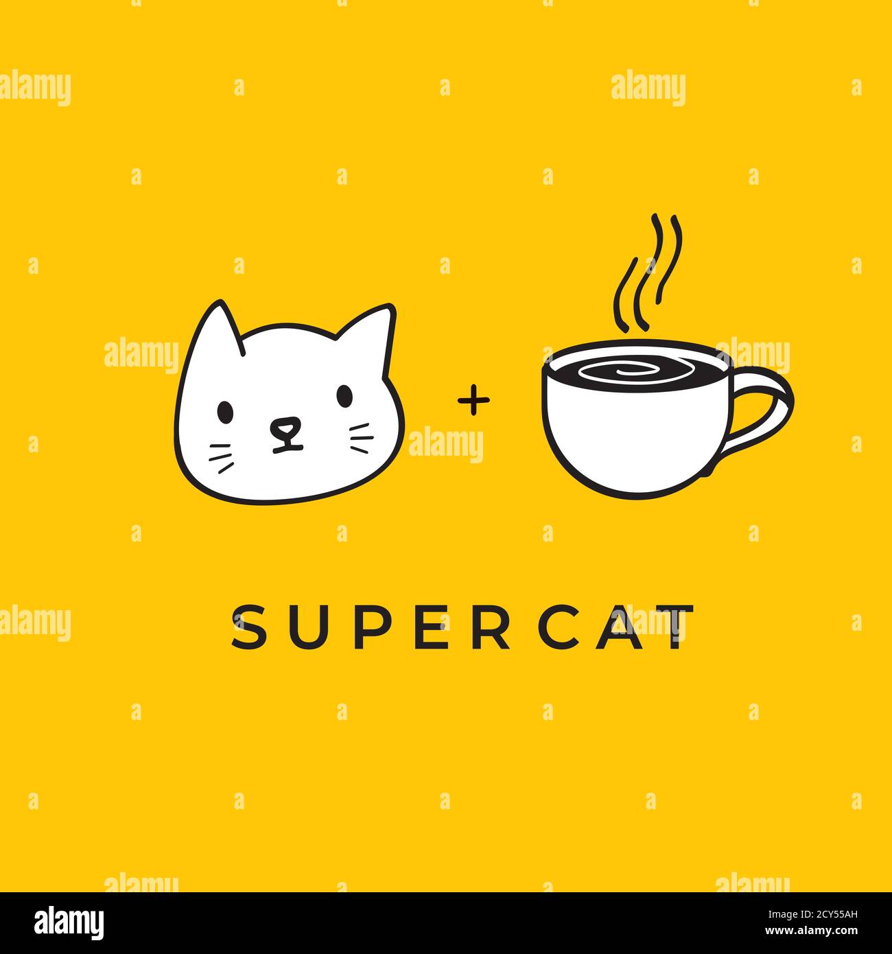 Super cat vector logo. Cat icon. Cat emblem Stock Vector Image & Art ...