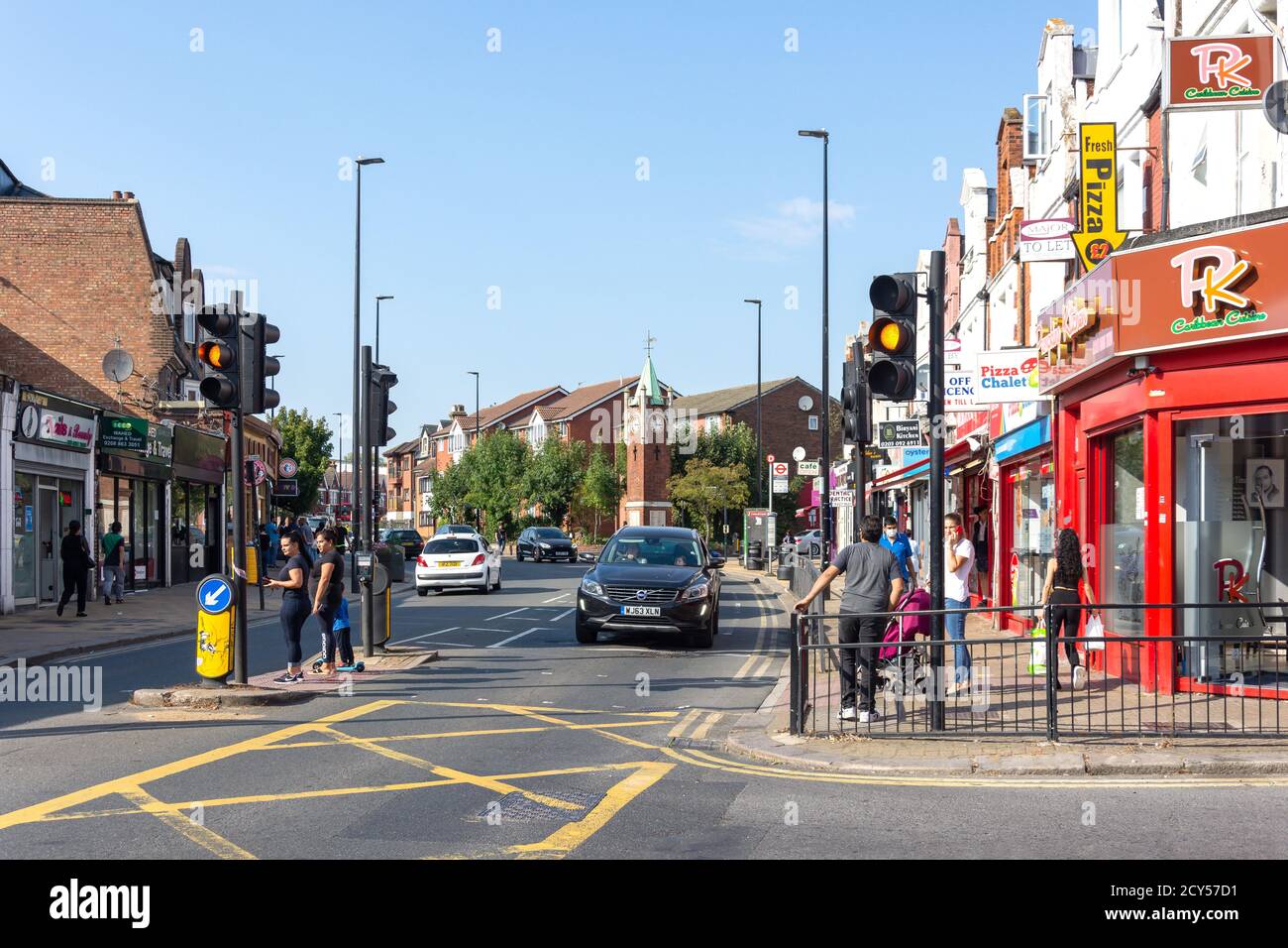 Clock Tower, High Street, Wealdstone, London Borough of Harrow, Greater ...