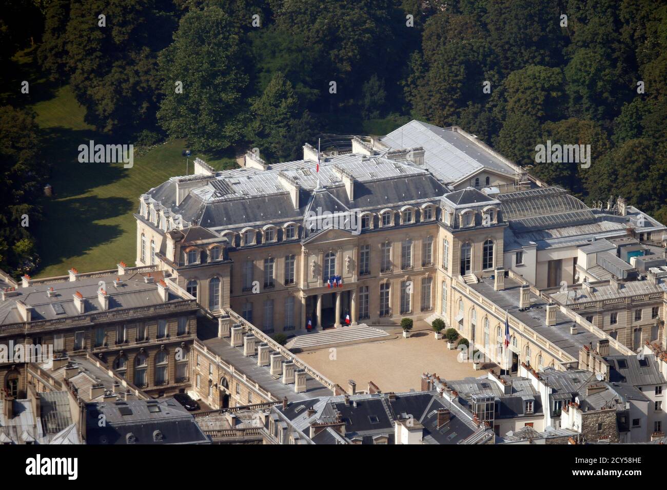Elysee palace aerial hi-res stock photography and images - Alamy