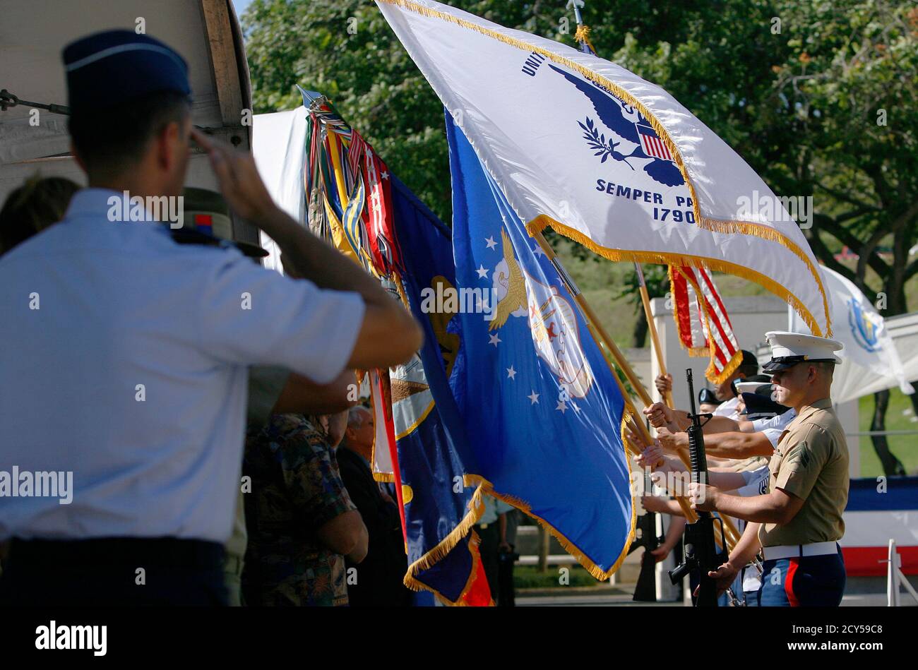 Joint service color guard hi-res stock photography and images - Alamy