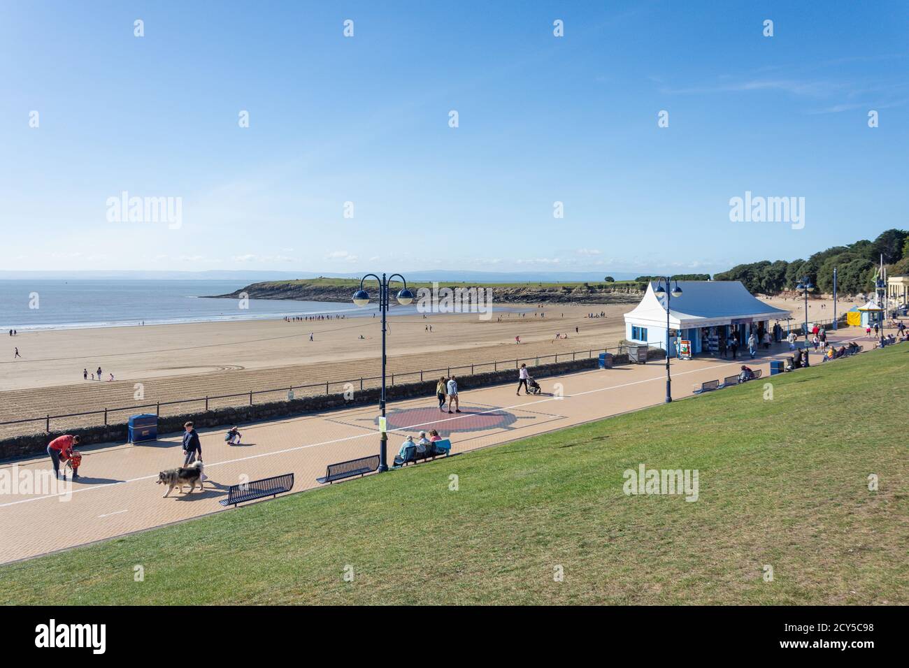 Whitmore Bay Beach and promenade, Barry Island, Barry (Y Barri), Vale ...