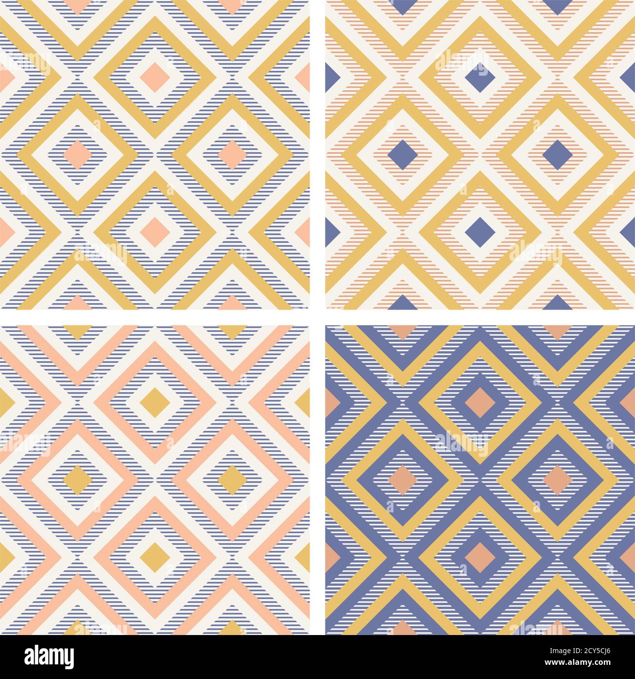 Diamond shapes in fabric texture Cut Out Stock Images & Pictures - Alamy