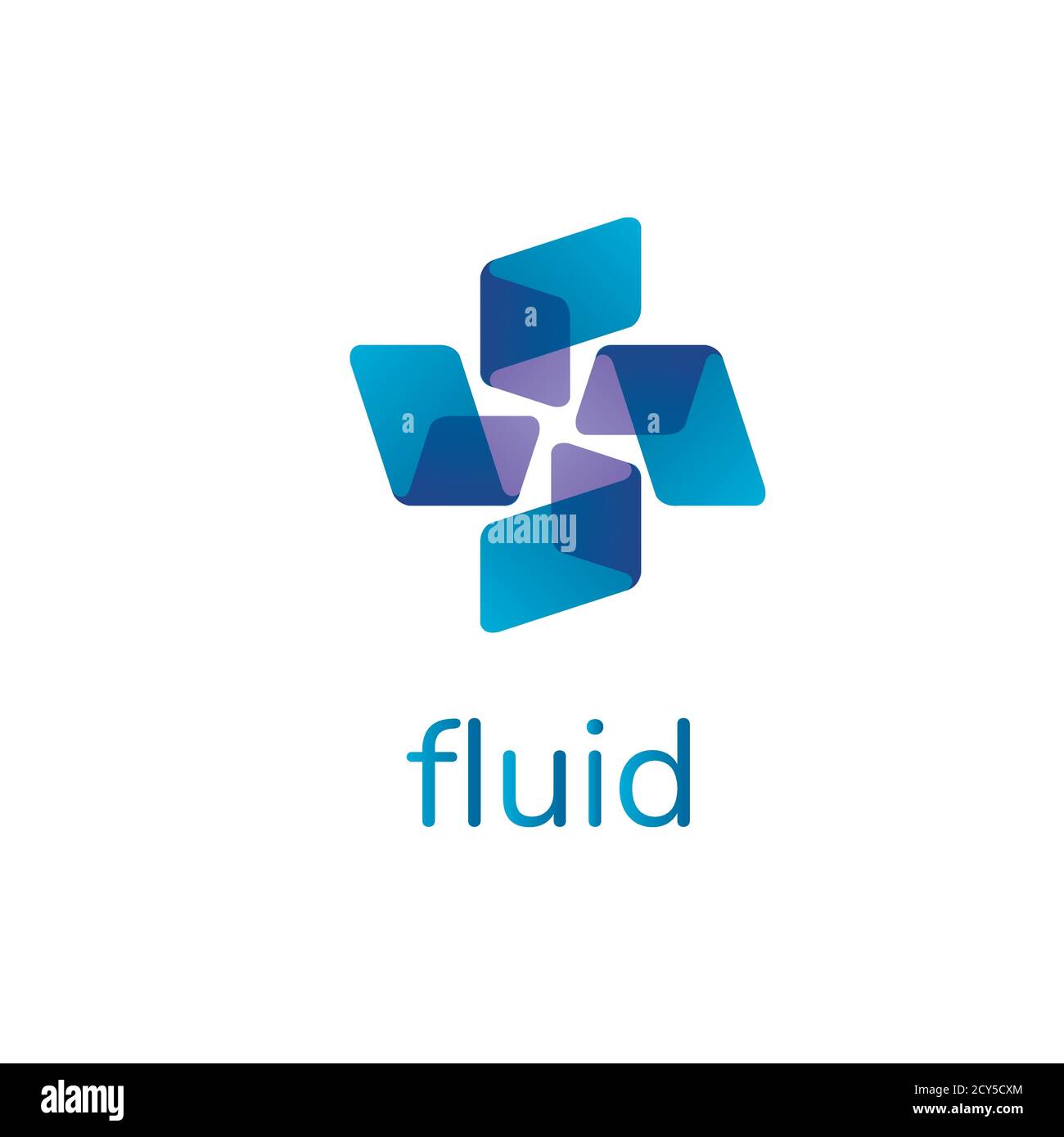 Fluid vector logo. Fluid icon. Vector Stock Vector Image & Art - Alamy