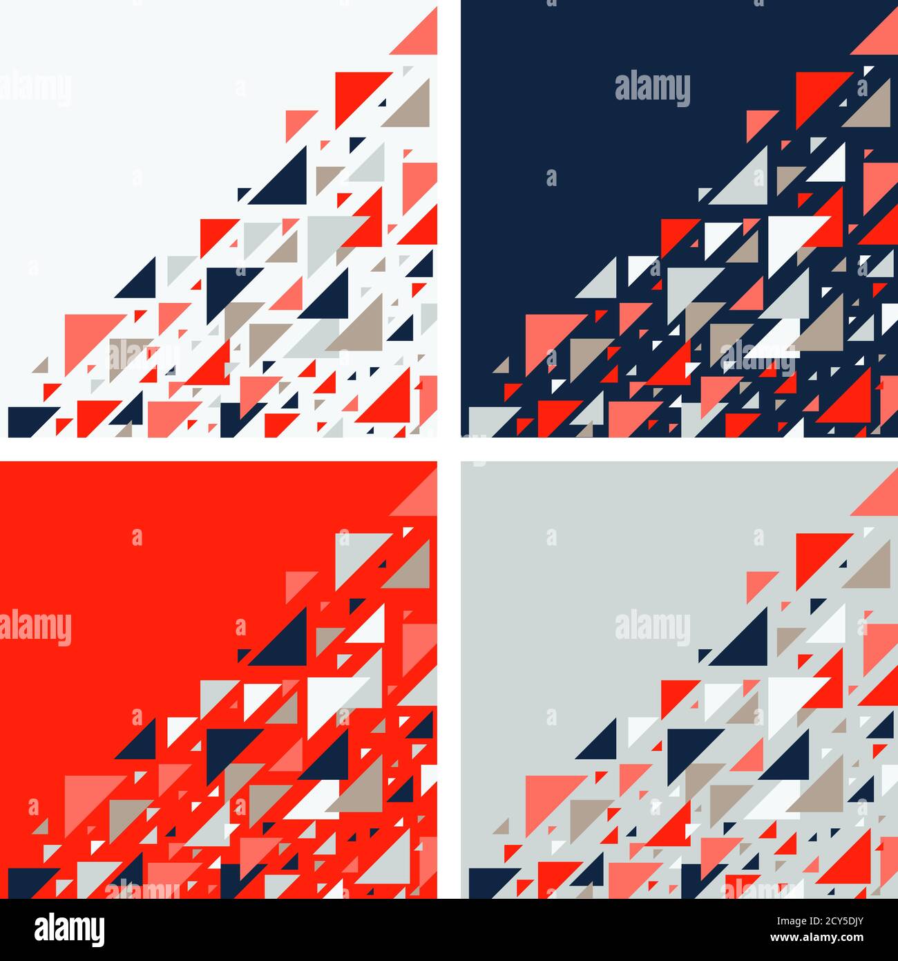 Vector illustration triangular pieces Cut Out Stock Images & Pictures ...