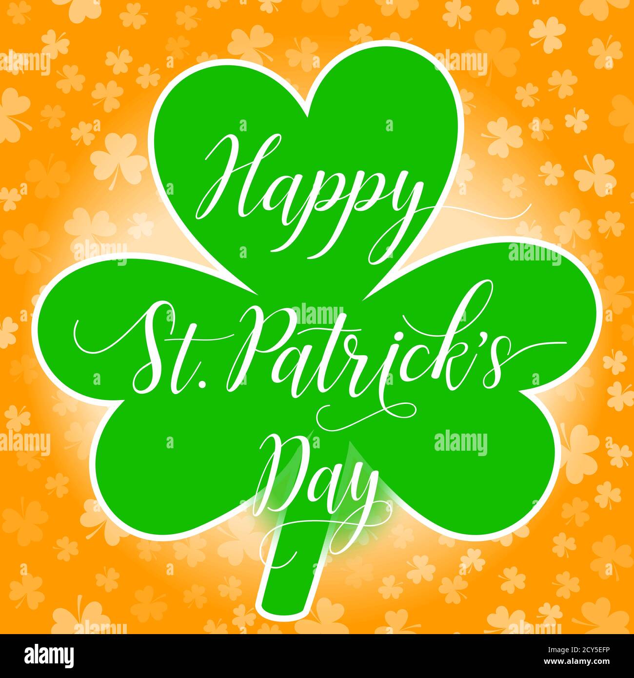 Happy St Patrick's Day greeting card or poster or web banner template ...