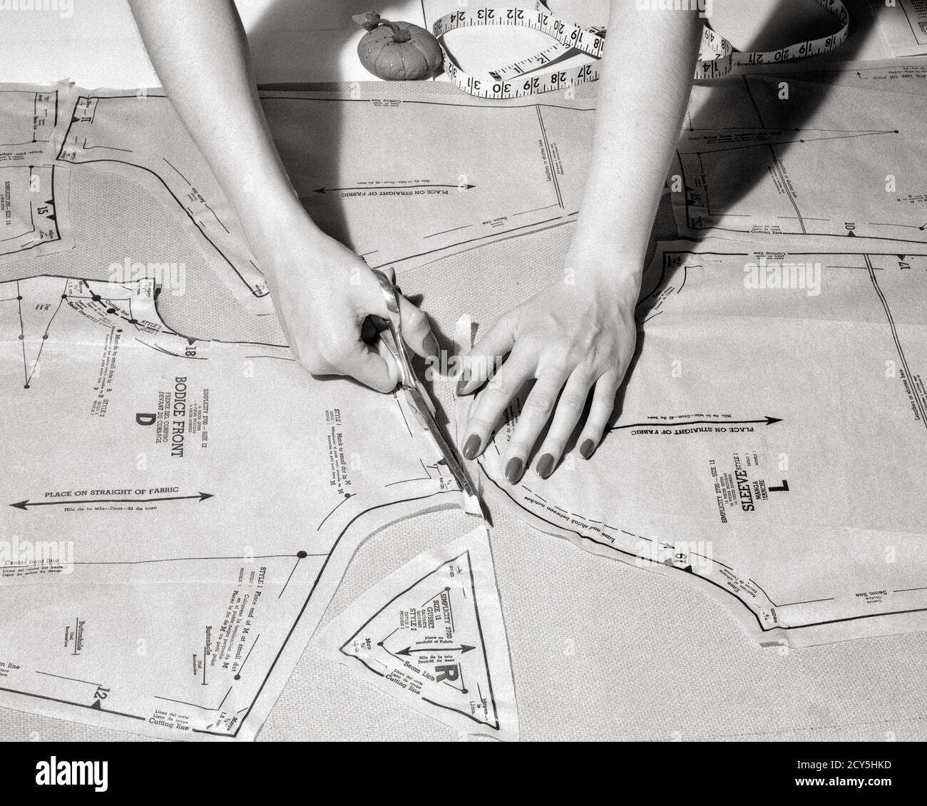 1950s fabric pattern hi-res stock photography and images - Alamy