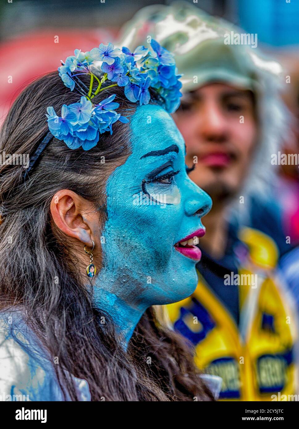 Ecuador people face paint hi-res stock photography and images - Alamy