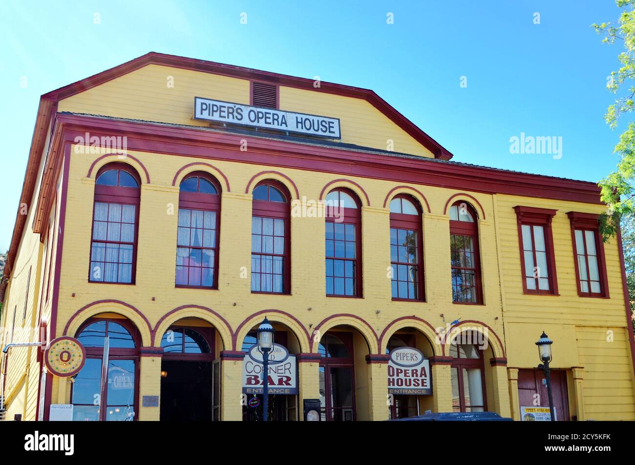 Nevada - Virginia City Opera House Stock Photo - Alamy