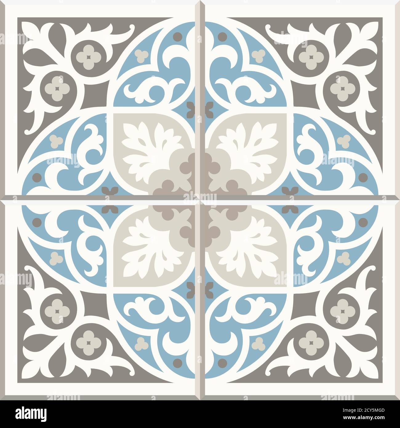 Ancient floor ceramic tiles. Flooring tiling seamless vector background ...