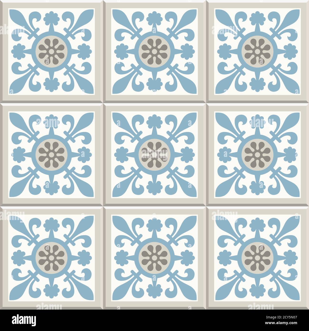 Ancient floor ceramic tiles. Flooring tiling seamless vector background ...