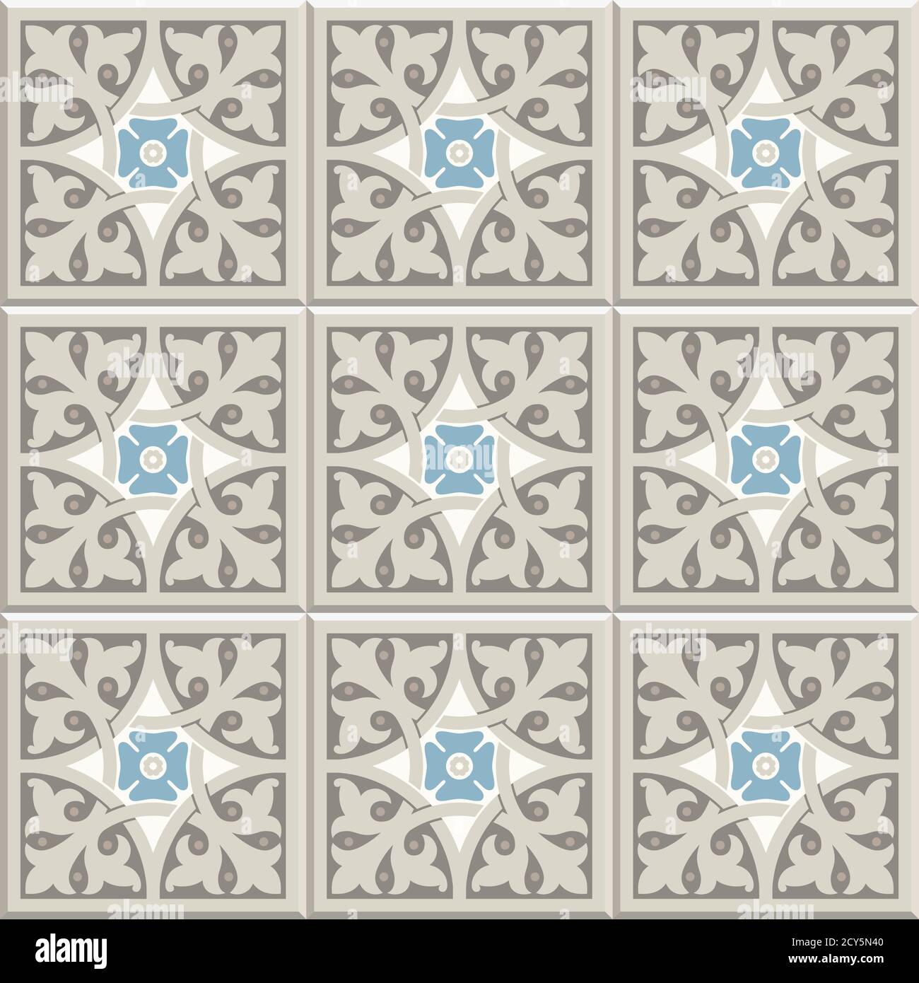 Ancient floor ceramic tiles. Flooring tiling seamless vector background ...