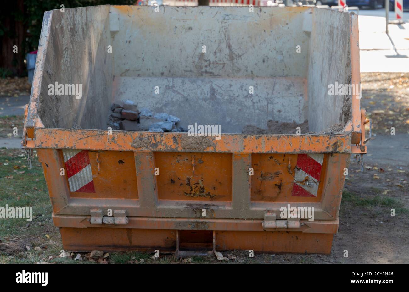 Demolition waste container hi-res stock photography and images - Alamy