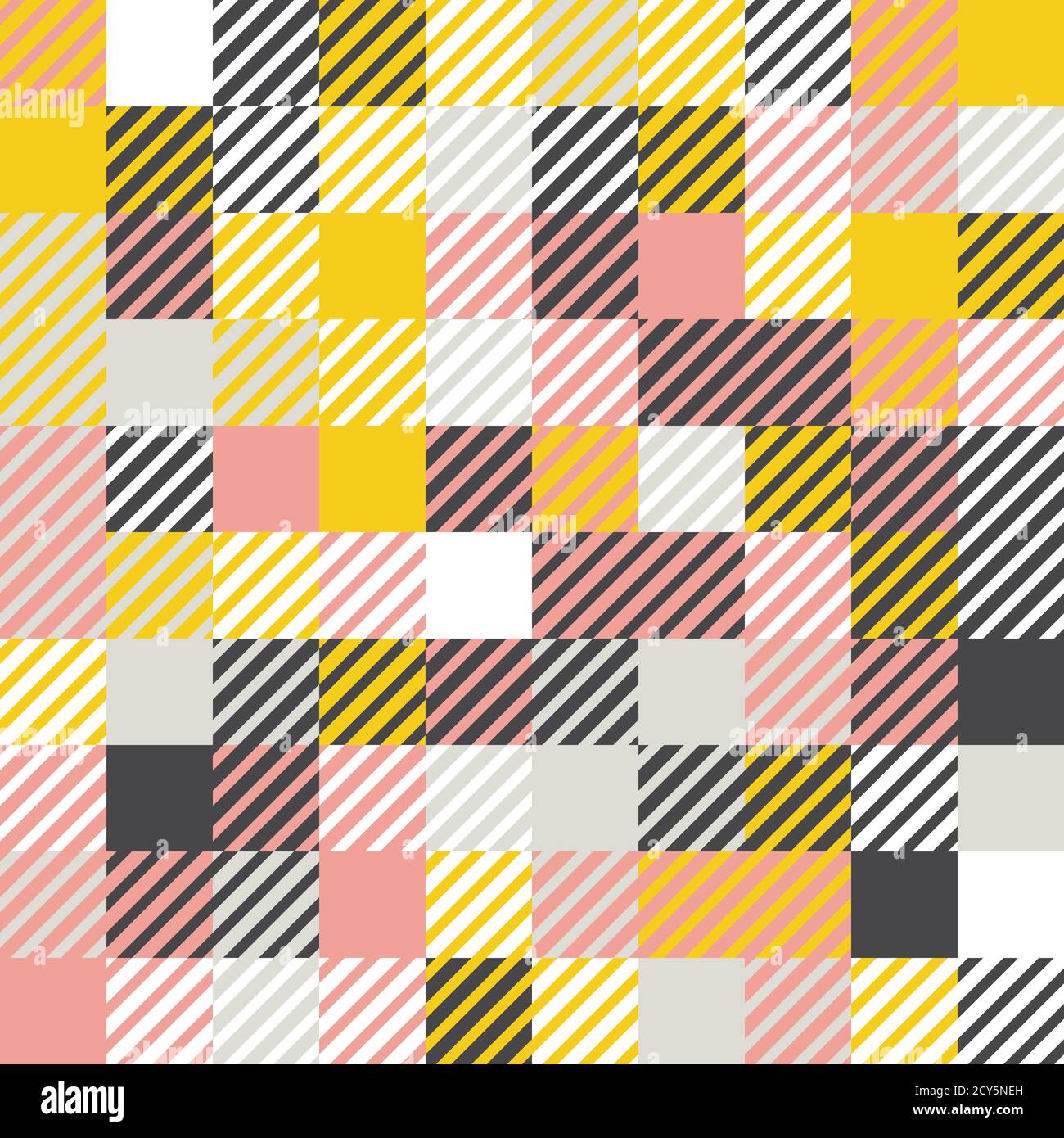 Abstract geometric background, random coloring. Seamless vector pattern ...