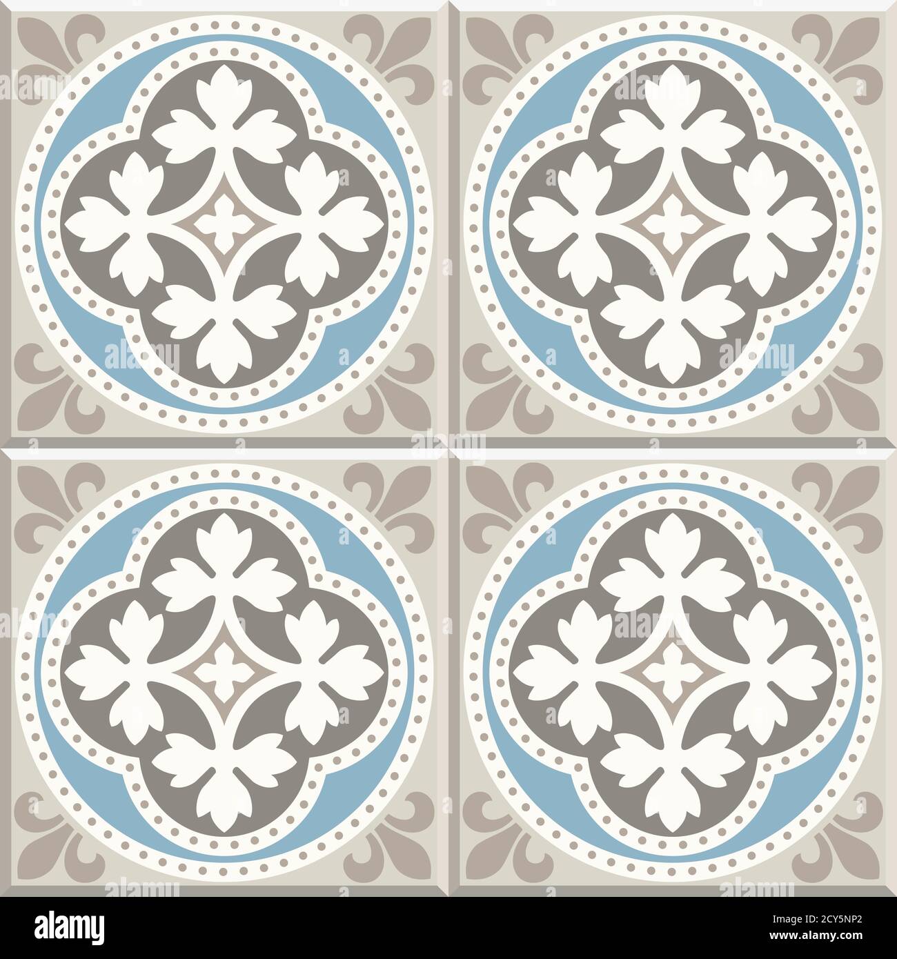 Ancient floor ceramic tiles. Flooring tiling seamless vector background ...